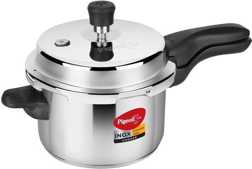 Pigeon Inox and 3 L Outer Lid Induction Bottom Pressure Cooker Price in ...