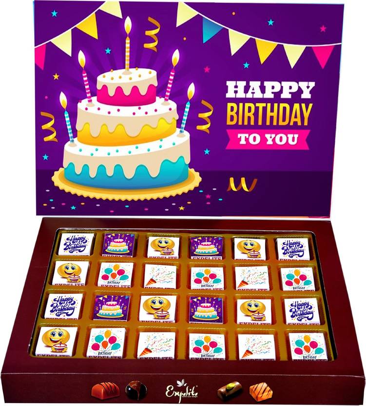Expelite Happy Birthday Gift For Male Friend 24 Pc Birthday Chocolate Box Bars Price In India expelite-happy-birthday-gift-for-male-friend-24-pc-birthday-chocolate-box-bars-price-in-india