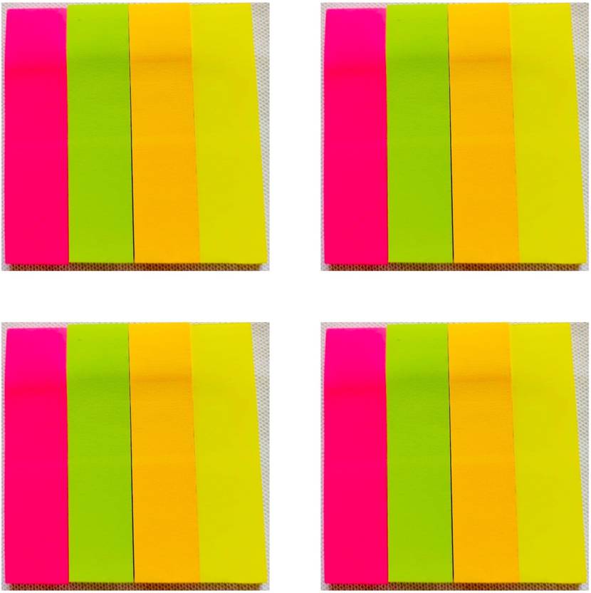 Flipkart.com | ODY Paper Flags Sticky Notes 25X 75 mm (Pack of 4) 200 ...