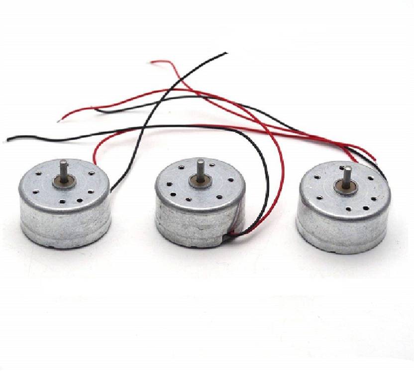 shop shandaar 5V Mini DC Electric Motor 6000 RPM with Wire (Pack of 3 ...