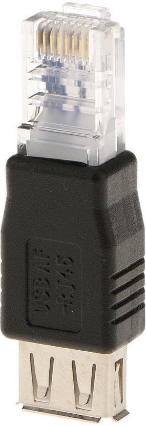 eassycart USB A FEMALE F TO ETHERNET RJ45 MALE ROUTER ADAPTER PLUG ...