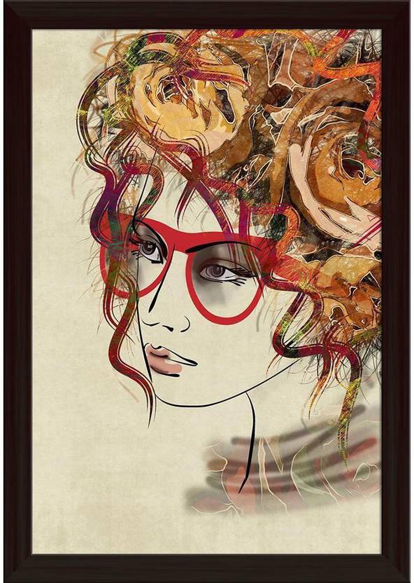 Beautiful Girl Face D8 Paper Print - Abstract posters in India - Buy ...