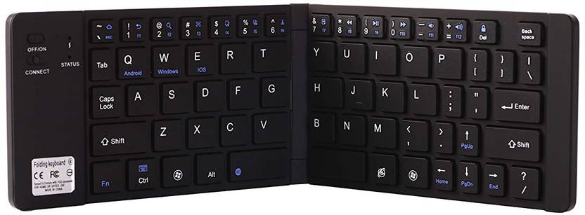 Concept Kart Foldable QWERTY Aluminum Keyboard, Mini Pocket Sized ...