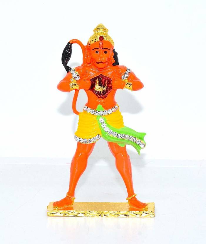 RUDRA DIVINE Hanuman Standing Orange, Hanuman Idol, Lord Hanuman ...