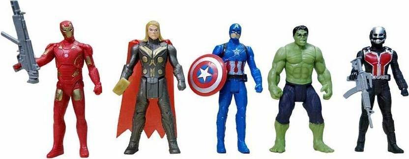 Varna Avengers Toys Set Captain America Ironman Hulk Ant Man And Thor Infinity War 5