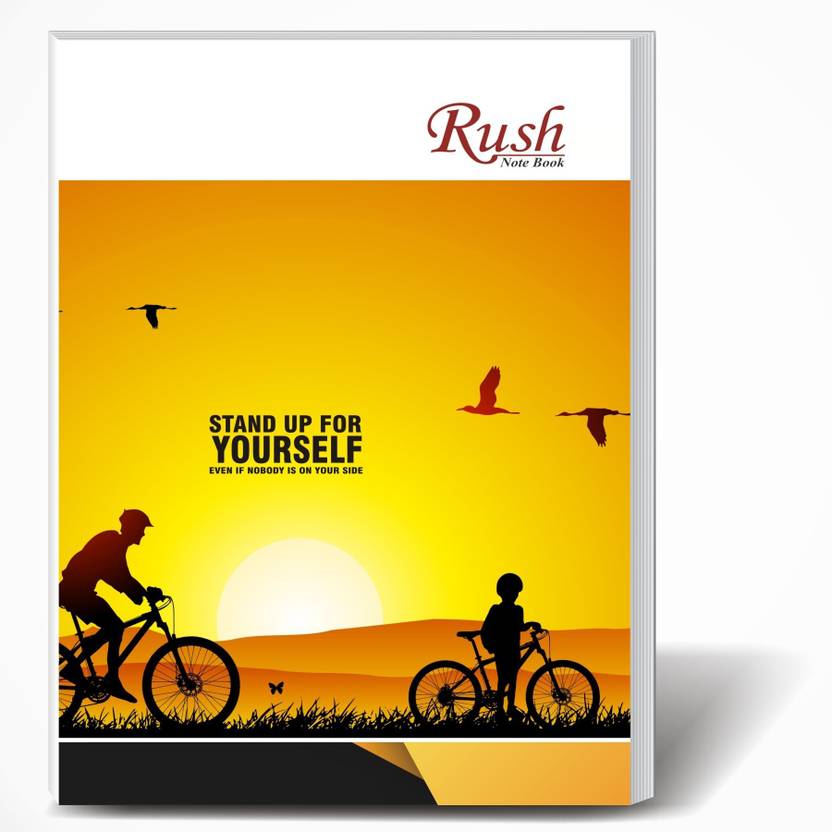 Rush 300 Pages A4 Note Book | Pack of 6 | Single Line Ruled A4 Size ...