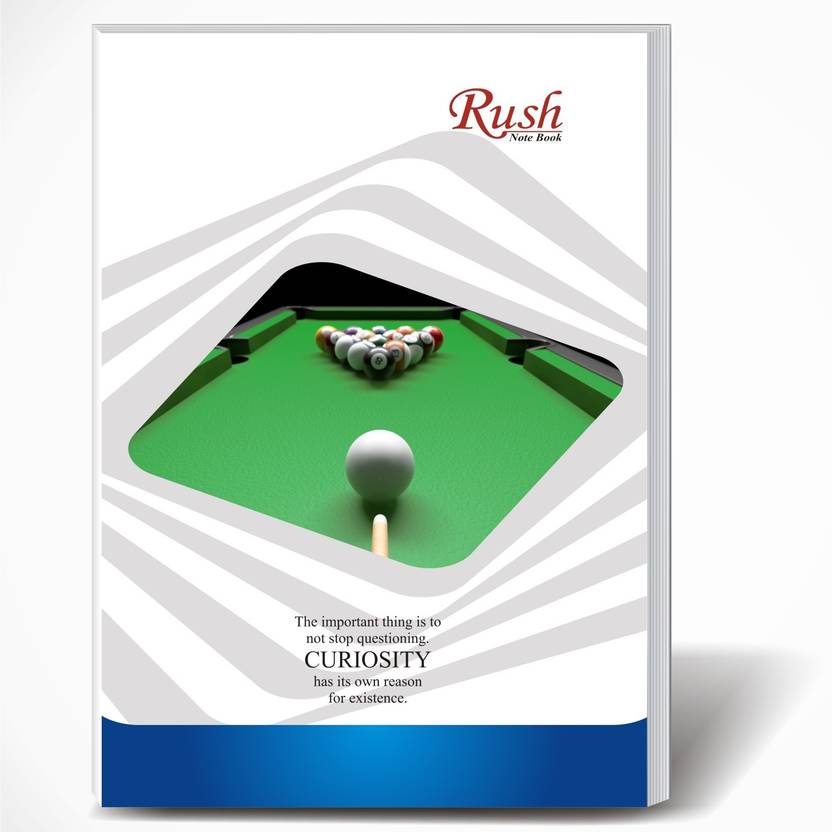 Rush 240 Pages Unruled A4 Note Book | Pack of 8 | Unruled Plain A4 Size ...