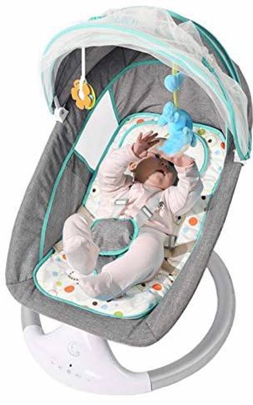 StarAndDaisy Newborn Electric Baby Swing Rocker Cradle with Adjustable ...