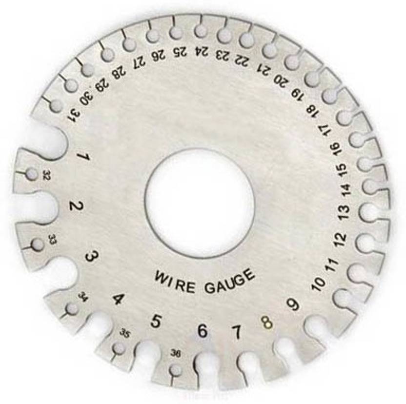 Mass Pro Round Thickness Stainless Steel Wire Gauge Diameter Gage Metal ...
