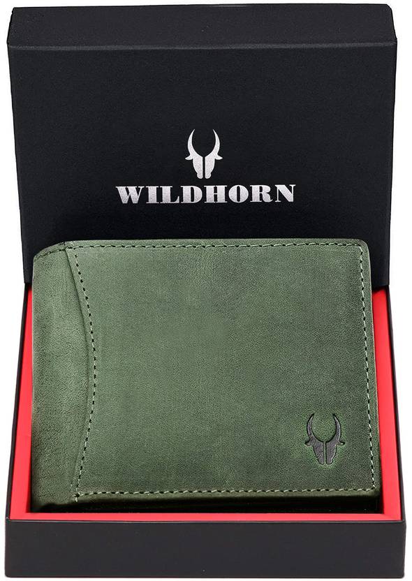 WILDHORN Men Casual Green Genuine Leather Wallet GREEN HUNTER - Price ...