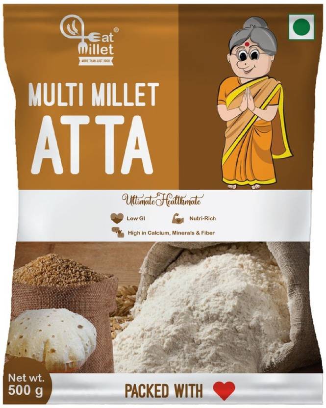 eat millet MULTI MILLET ATTA PACK OF 3 Price in India - Buy eat millet ...
