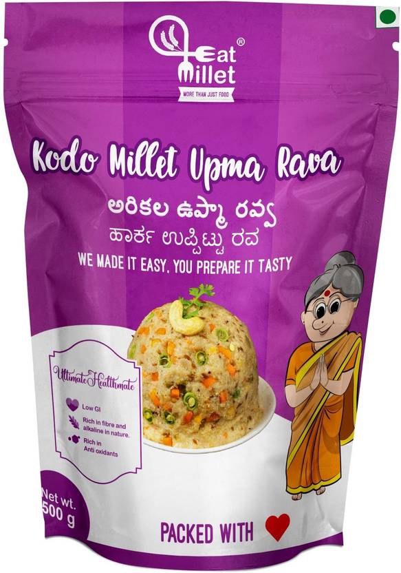 eat millet KODO MILLET UPMA RAVA PACK OF 2 Price in India - Buy eat ...