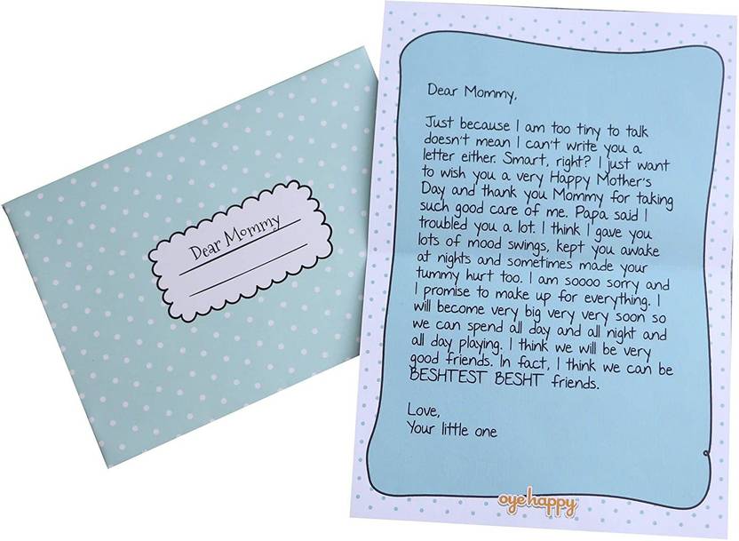 Oye Happy Letter for New Mom - Best Message for Expecting Mothers ...