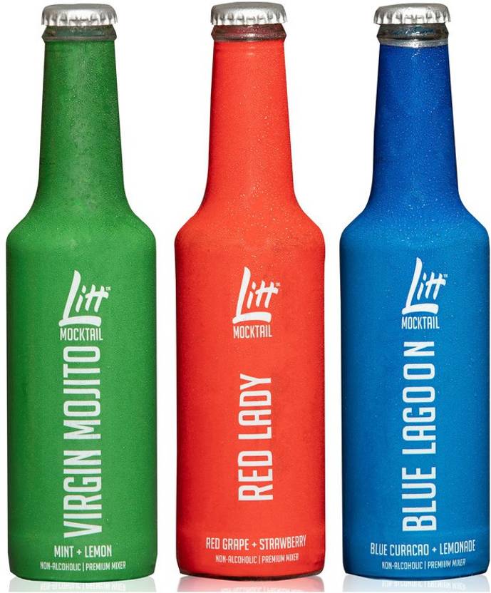 Litt Cocktail Combo Mixer (Flavours: - Blue Lagoon, Red Lady, Virgin ...