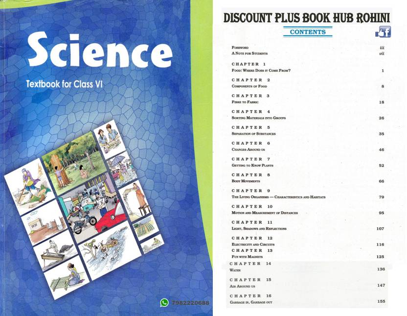 NCERT Science TextBook For Class 6 Book With Contents: Buy NCERT ...