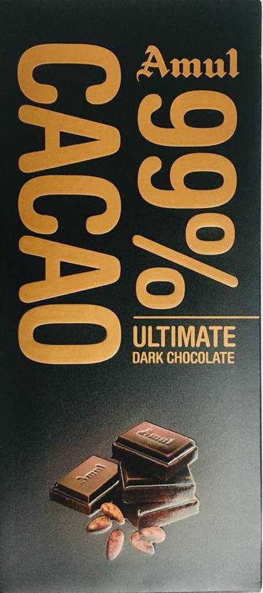 Amul 99% Cacao ultimate dark chocolate - Pack of 3 -375g Plain Biscuit Price in India - Buy Amul ...