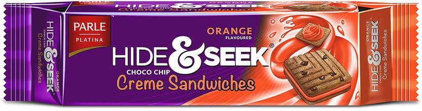 PARLE Hide and Seek Fab Orange Cream Filled Biscuit Price in India ...