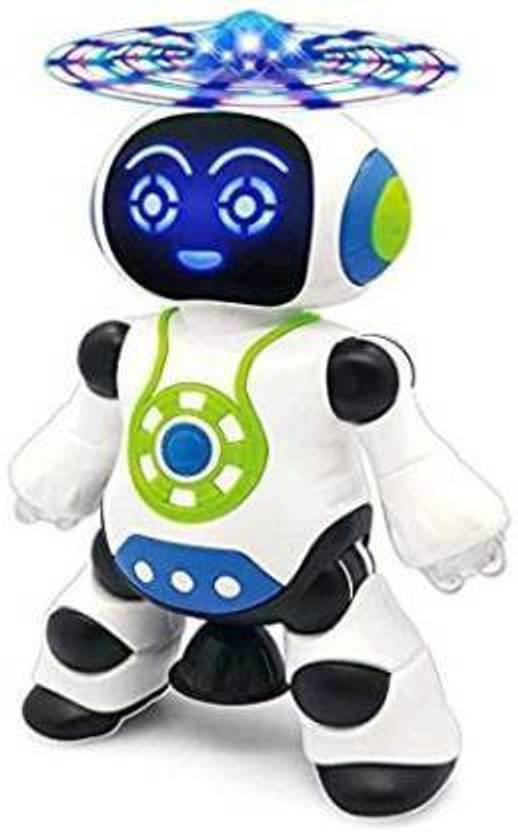 ALL IN ONE Dancing Robot with Music, 3D Flashing Lights, Dancing Naughty Robot for Kids, Battery ...
