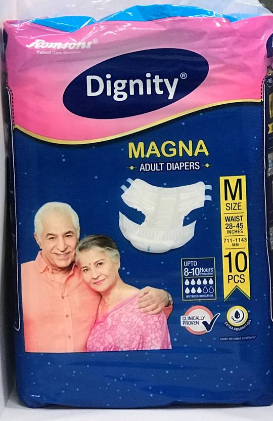 Romsons DIGNITY MAGNA ADULT DIAPER Adult Diapers - M - Buy 10 Romsons ...