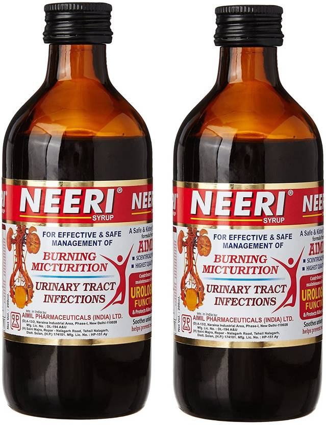 AIMIL Neeri Syrup for kidney Stones and Urinary Infections (Pack of 2 ...