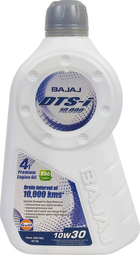BAJAJ 4 T Premium 10W30 BS VI Compliant Bio-Based for BS4 and BS6 Four ...