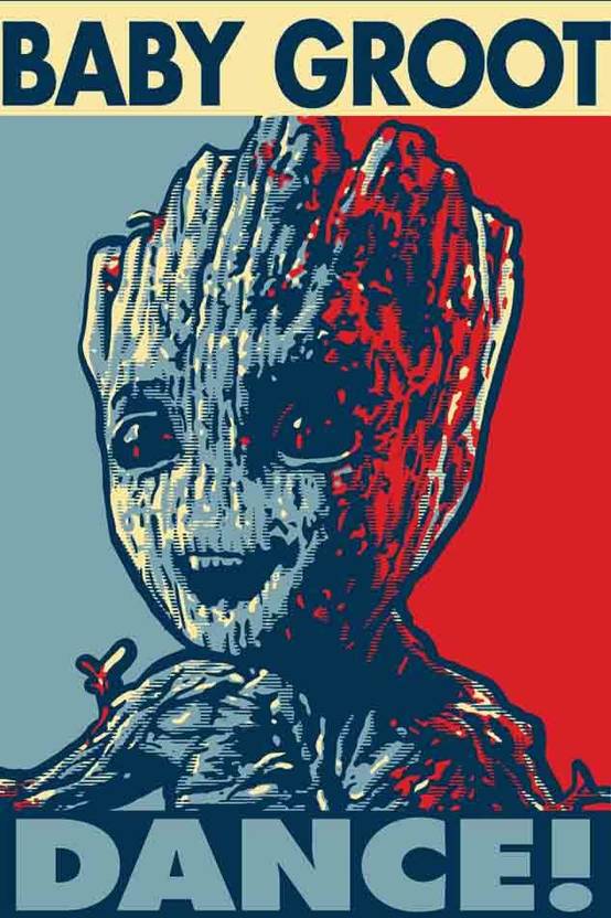 BABY GROOT Waterproof Vinyl Sticker Poster || btcan2132 Fine Art Print ...