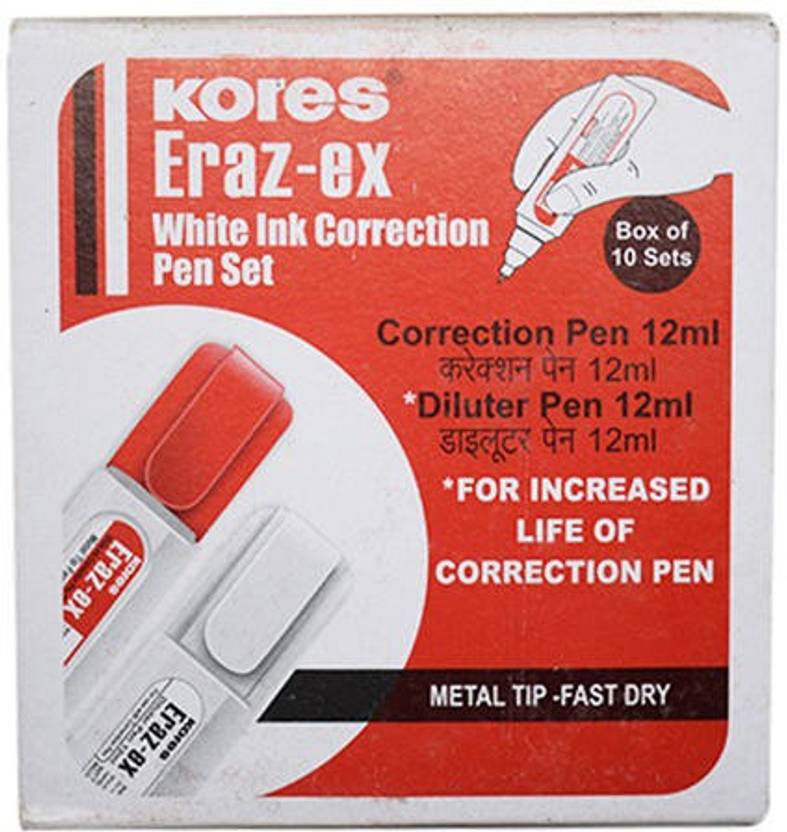 Flipkart.com | KORES CORRECTION PEN 12 ml WITH DILUTER PEN 12 ml ...