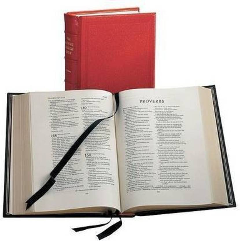 REB Lectern Bible with Apocrypha, Red Goatskin Leather over Boards ...