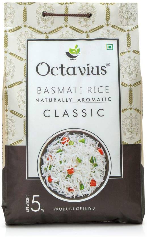 Octavius Classic Basmati Rice (Long Grain, Steam) Price in India - Buy ...