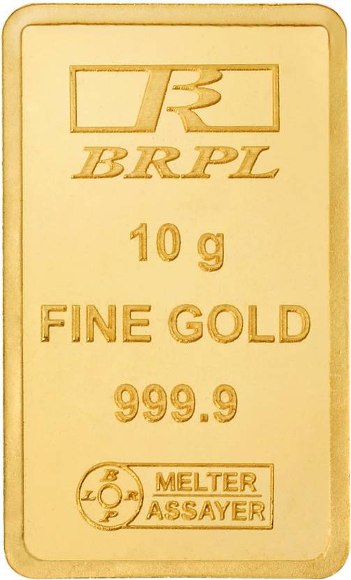 Bangalore Refinery Brpl Purity Bar 24 (9999) K 10 g Gold Bar Price in ...