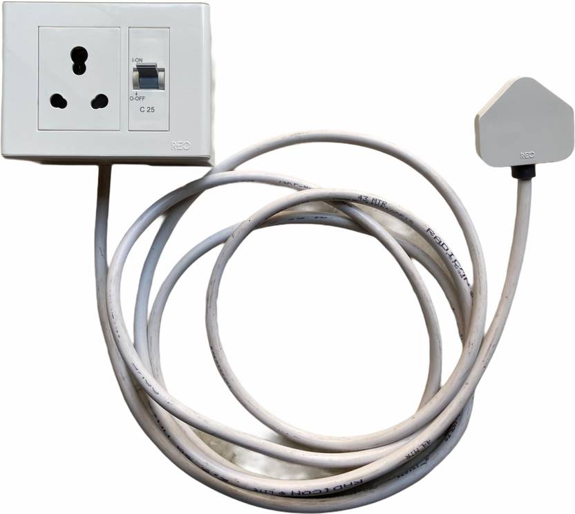 HAVELLS Reo Extension Polycarbonate Board with Long Wire 2.5 mm 3 Core ...