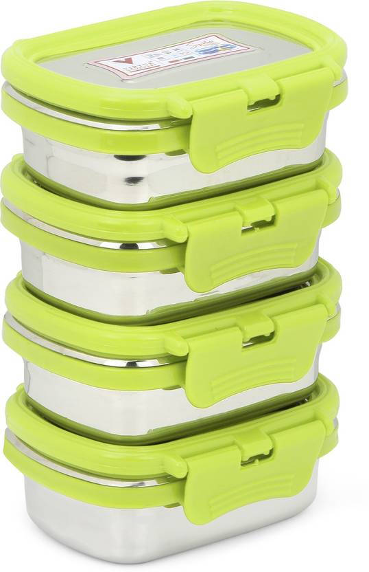 Flipkart.com | VIRTUE HOMEWARE Stainless Steel Lunch Box 4 Containers ...