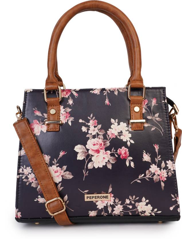 Buy PEPERONE Women Black Handbag Black Online @ Best Price in India ...
