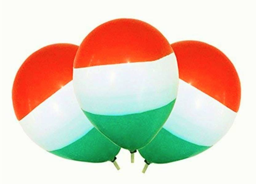 Flipkart.com | Decorasions Solid TRICOLOR/TIRANGA BALLOONS(PACK OF 50 ...