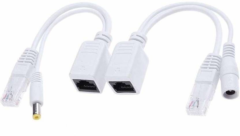 LipiWorld Power Over Ethernet PoE Injector Splitter Adapter PoE Cables ...