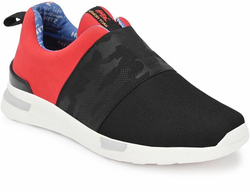 Hitz Red Slip On Running Shoes For Men - Buy Hitz Red Slip On Running ...