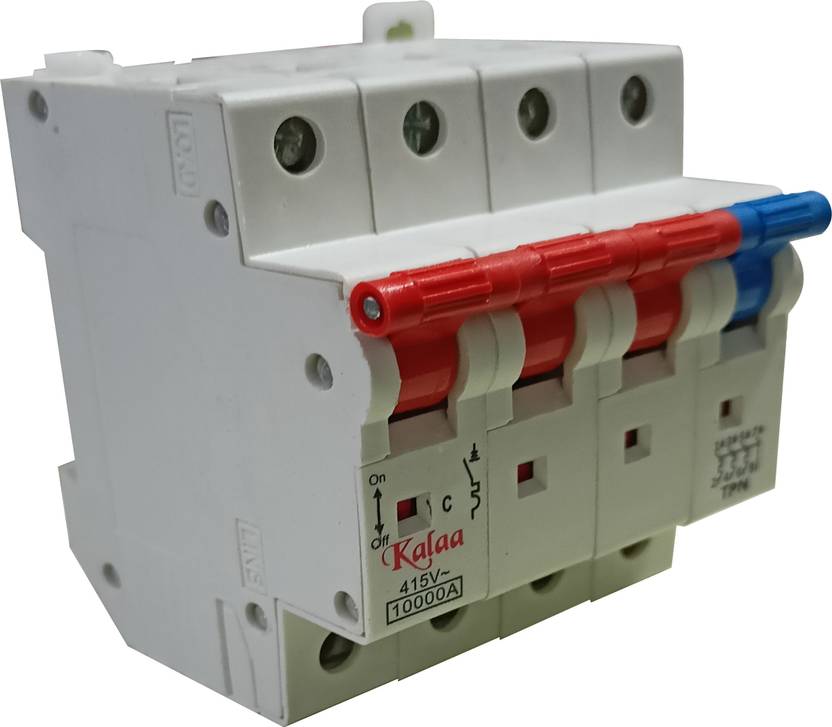 Kalaa C Series TPN MCB 20AMP Open K MCB C20A TPN MCB Price in India ...