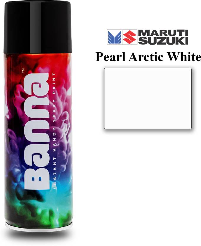 Banna Automotive Paint for Maruti Suzuki Cars White Spray Paint 440 ml ...