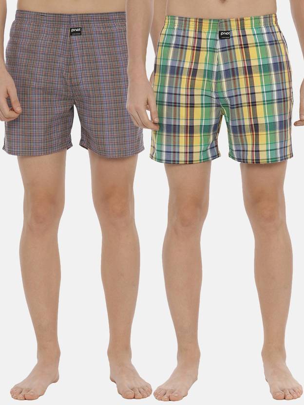 Pivot Checkered Men Boxer - Buy Pivot Checkered Men Boxer Online at ...