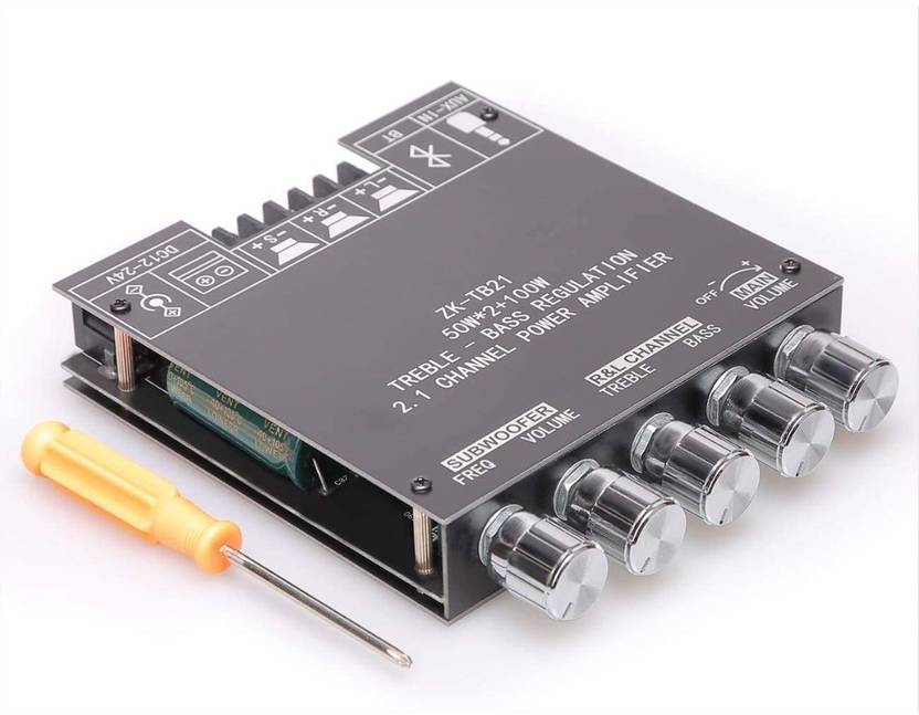 DHRUV-PRO 50W+50W+100W 2.1 Channel Subwoofer Amplifier Board with ...