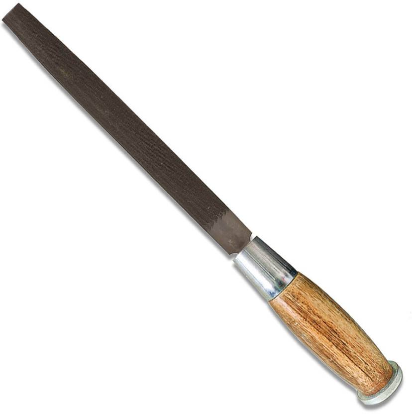 AMB Wooden Handle Steel Cut Half Round File 8 Inches Knife Sharpening ...