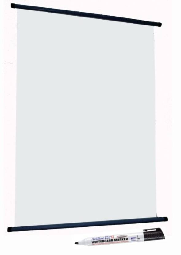 DLM (95cm x 70cm) Folding white board BIG size roll up white writing ...