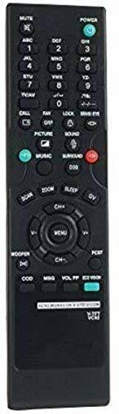 vcony Compatible Videocon CRT,LCD,LED TV Remote Controller (Black ...