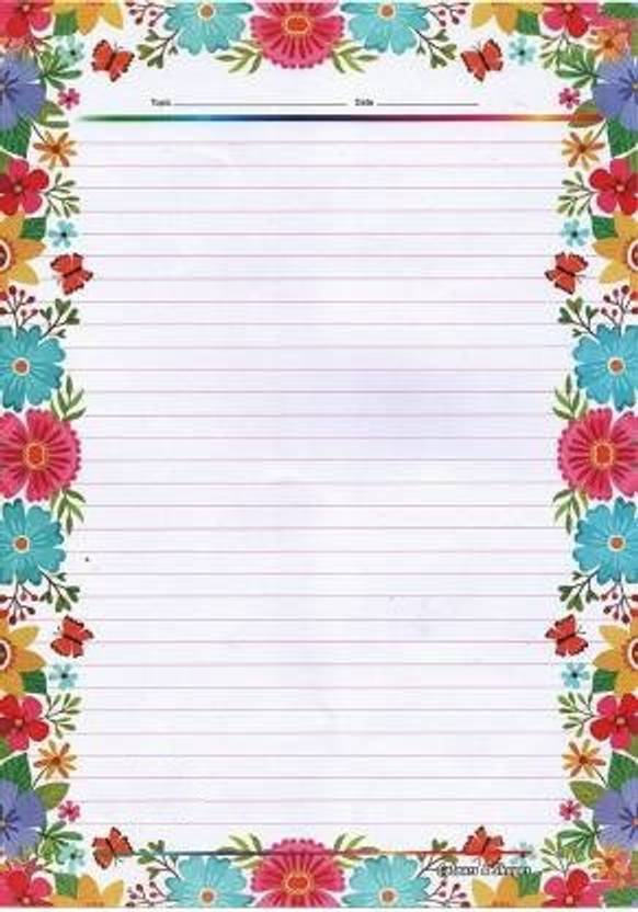 Flipkart.com | SHARMA BUSINESS Design sheet One side ruled A4 90 gsm A4 ...