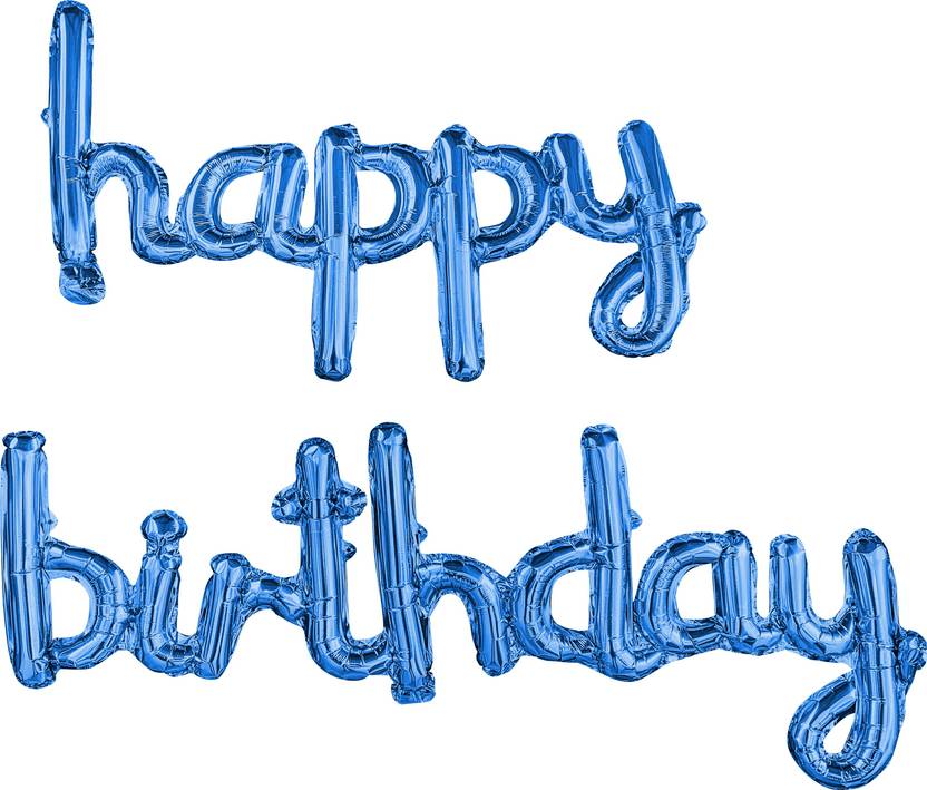 Flipkart.com | Almoda Creations Solid Happy Birthday Cursive Foil ...