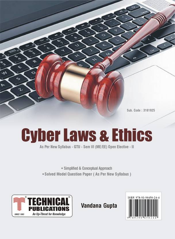 Cyber Laws and Ethics for GTU 18 Course (VI - Electrical/Mech. - Open ...