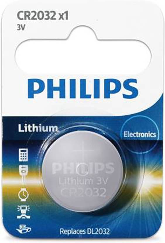 PHILIPS Cr2032 compatible with accu-chek ,car key remotes Battery ...