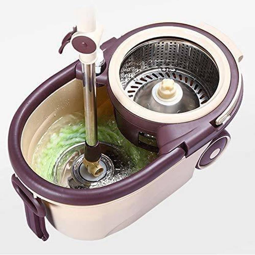 Glorial star Spin Mop Wringer Bucket Set - for Home Floor Cleaning ...