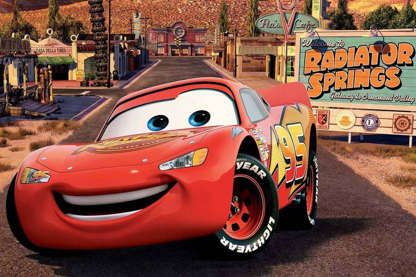 Cars Animation Movie Waterproof Vinyl Sticker Poster || can2459-2 Fine ...