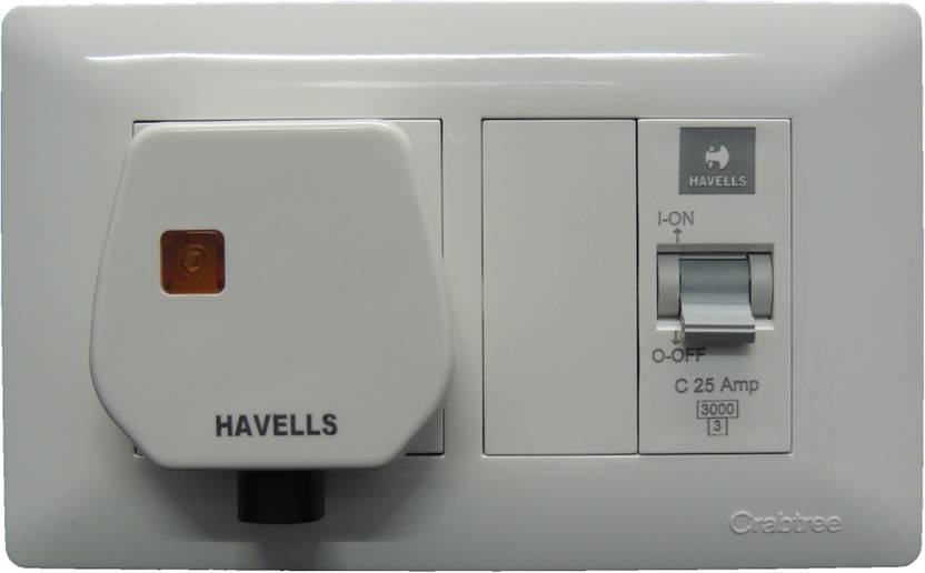 HAVELLS AC Box 25 A Three Pin Socket Price in India - Buy HAVELLS AC ...